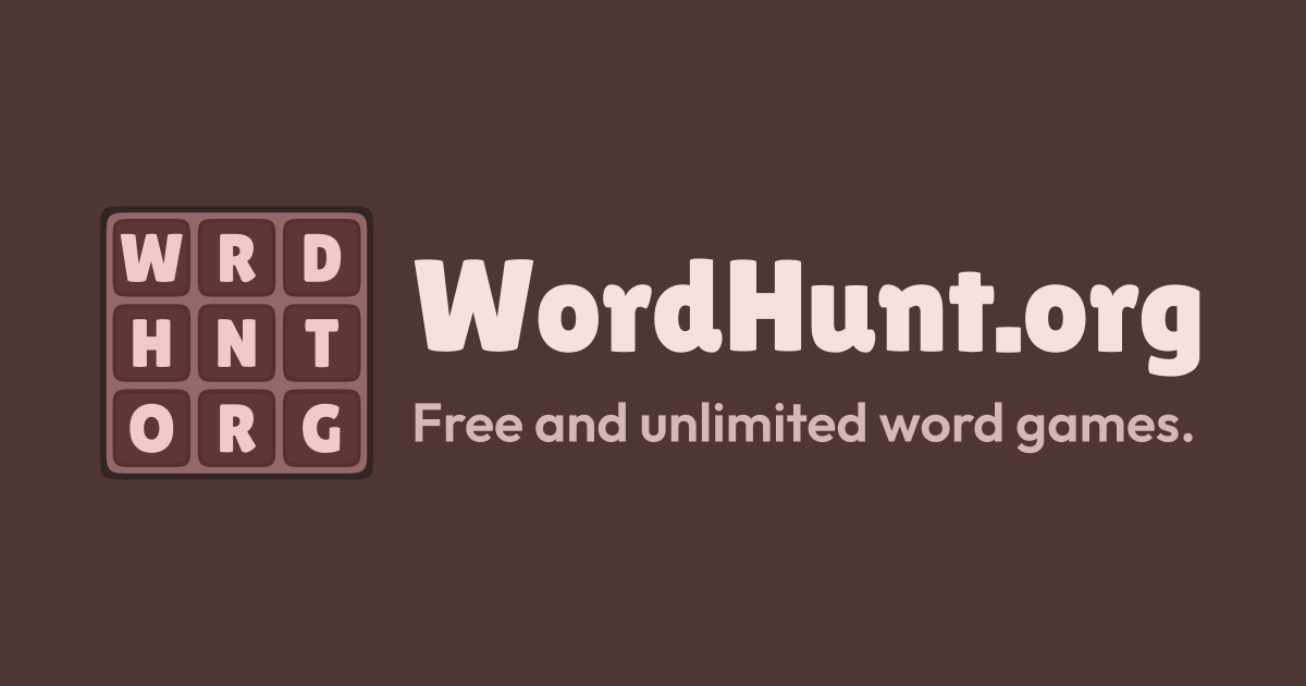 Home | WordHunt.org